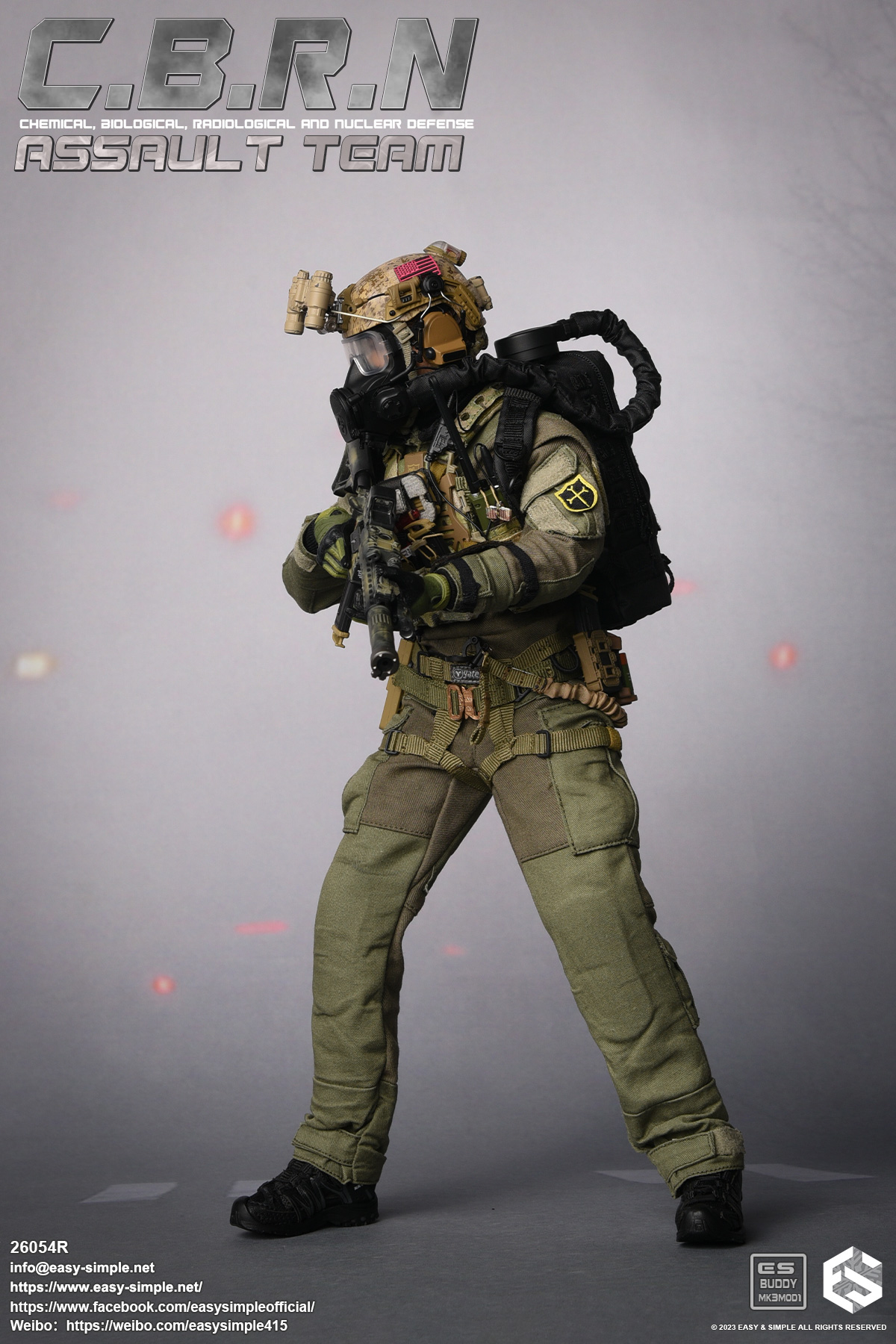 Easy Simple – Custom Action Figures CBRN Team Red