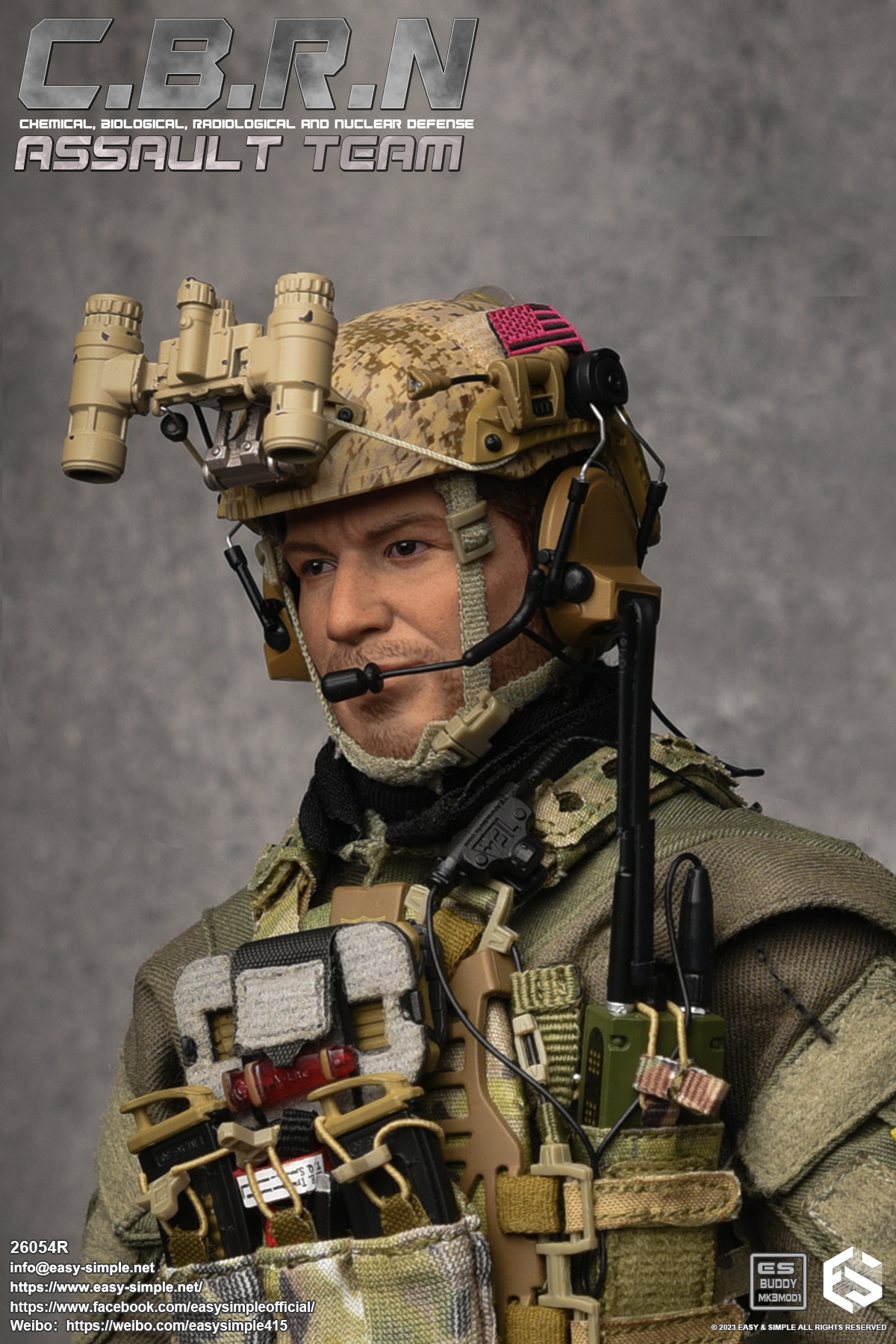 Easy Simple – Custom Action Figures CBRN Team Red
