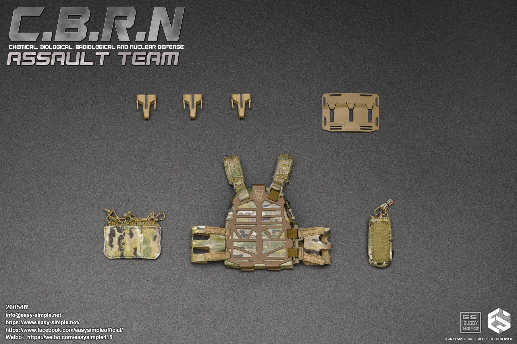 Easy Simple – Custom Action Figures CBRN Team Red