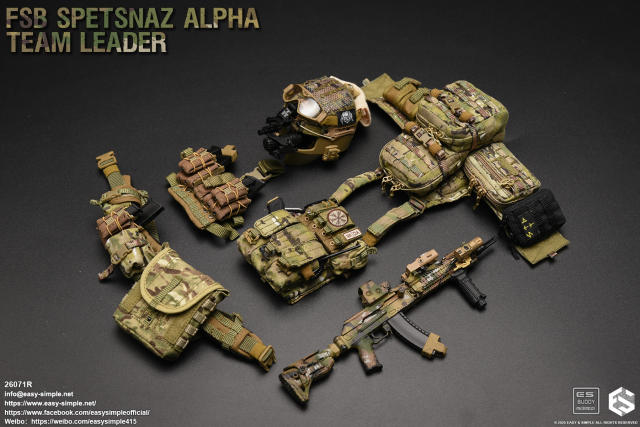 Easy&Simple 26071R FSB Alpha Team Leader - custom action figures - 1/6 ...