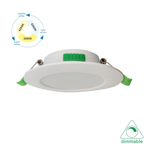 2.5" LED downlight with PBT-Al body shell, mains voltage input, 100 ...