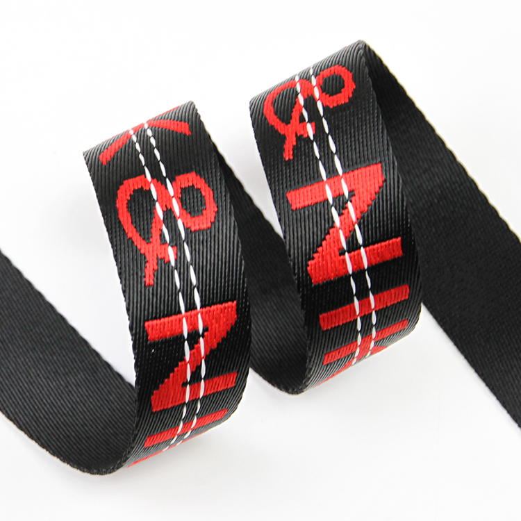 Wholesale Price Custom Polyester Jacquard Webbing Letter Nylon Strap ...
