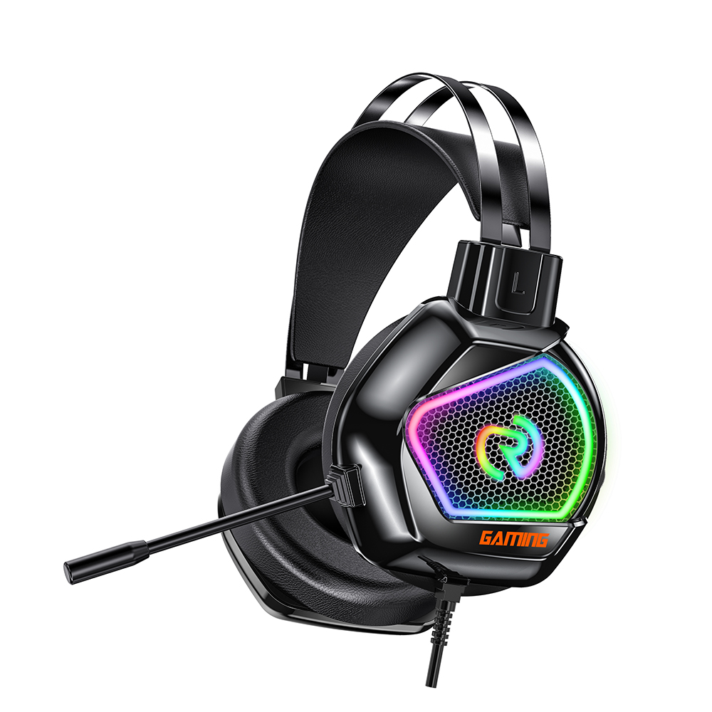G601 RGB Gaming Wired Headphones Gamer Headsets USB Mic Noise ...