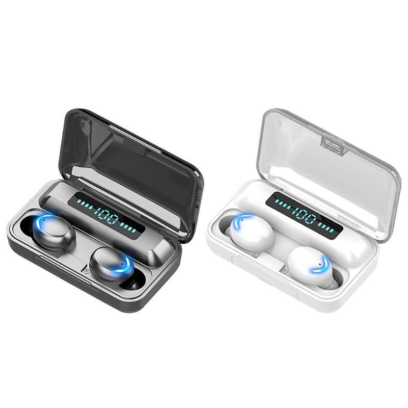 F9-5C Wireless Headphones Tws Bluetooth Earphones 5.1 9D Stereo Sports ...