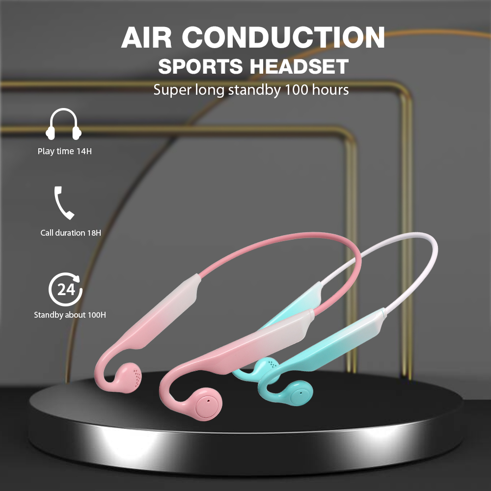 Air Conduction Earhook Bluetooth Earphone Earbuds V5.0 Wireless with ...