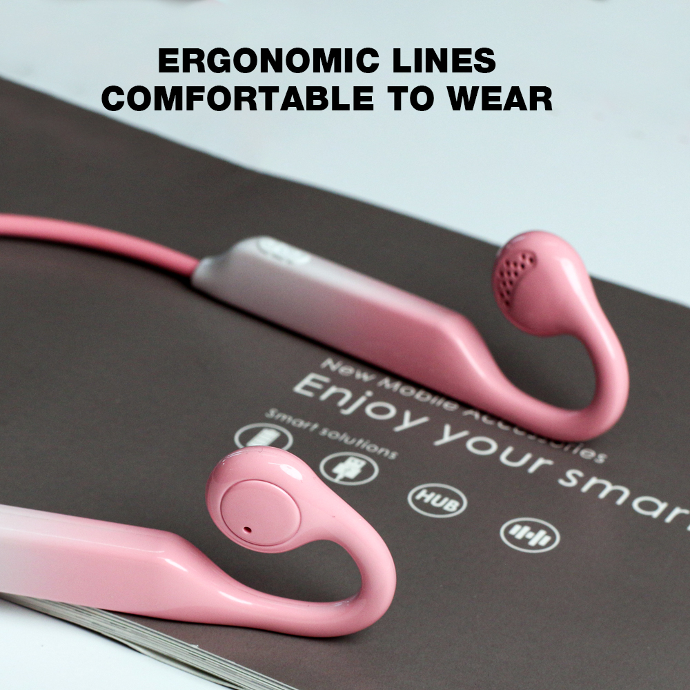 Air Conduction Earhook Bluetooth Earphone Earbuds V5.0 Wireless with ...