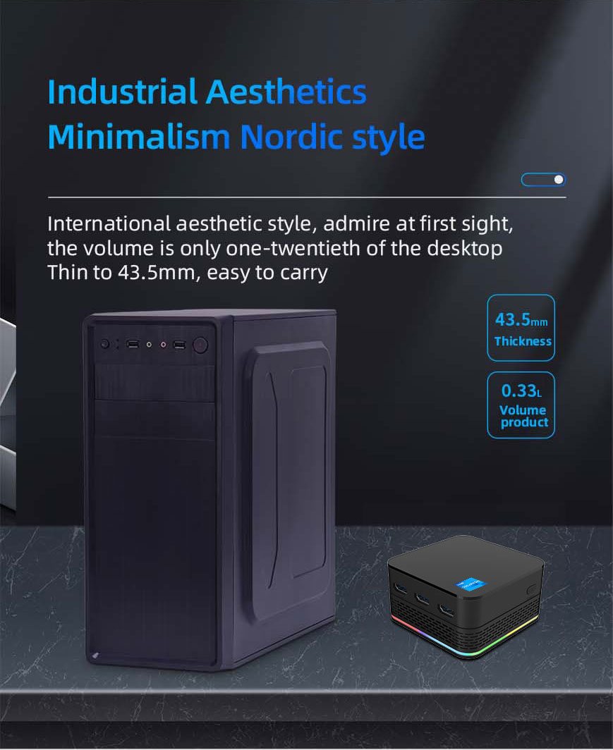 T9 Plus Mini PC 12th Alder Lake- N95 Mini Gaming PC Win11 PRO 4K Dual ...