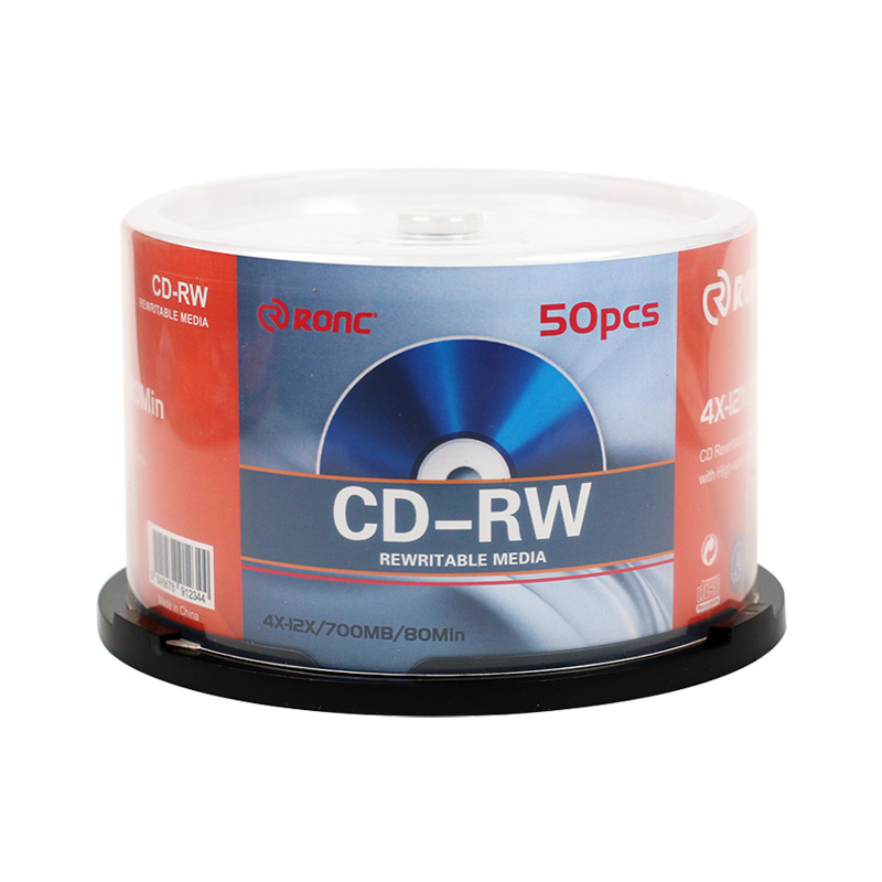 CD-RW 700MB 2X-12X Rewritable Media Disc - 50 Pack Spindle
