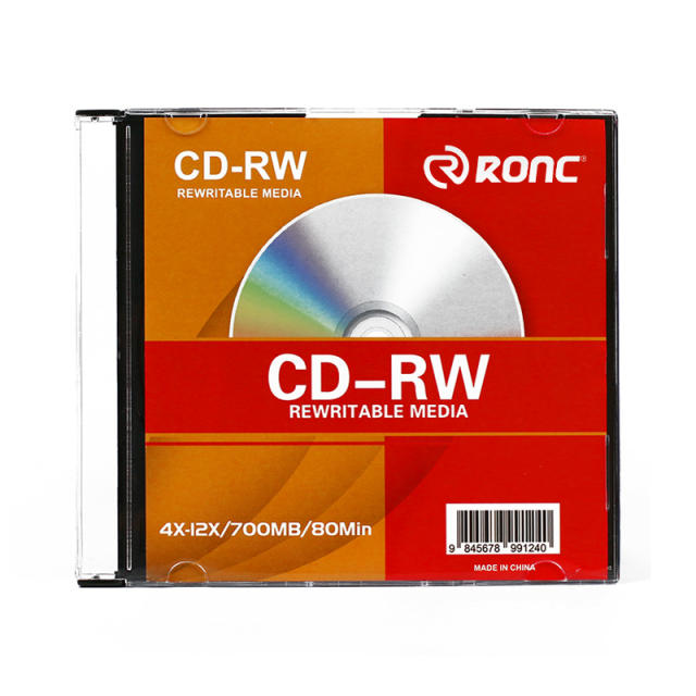 CD-RW 700MB 2X-12X Rewritable Media Disc - 10 Pack Boxes