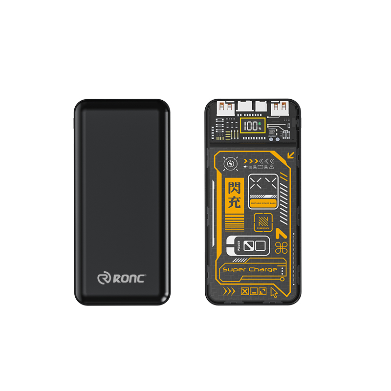Fast Charging Transparent Cyber Punk 10000 mAh Power Bank RC-PD39