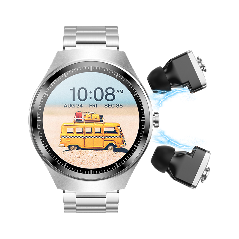 AI Smartwatch with TWS Earbuds, 1.43" AMOLED Display, Bluetooth 5.3 ...