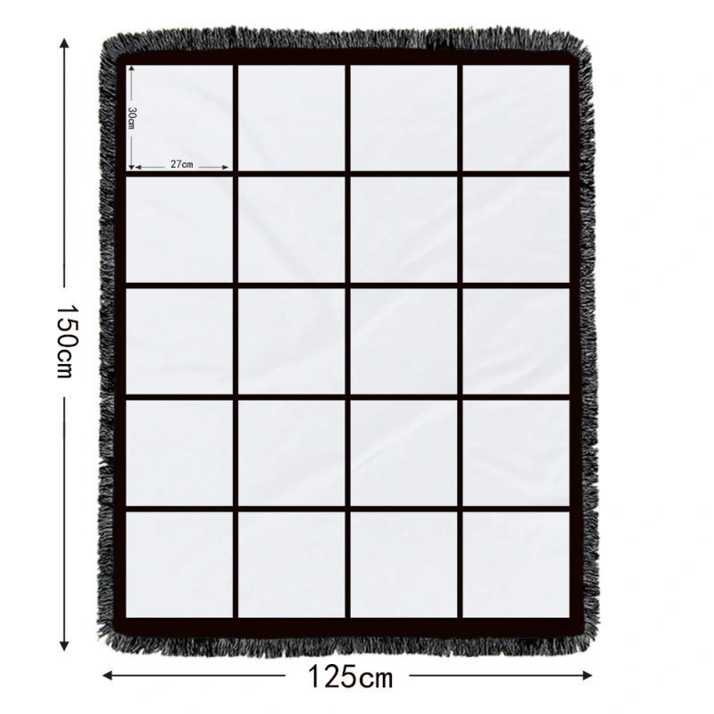 20pack Polyester Square 9 Panel 15 Panel 20 Panel Sublimation Blanket