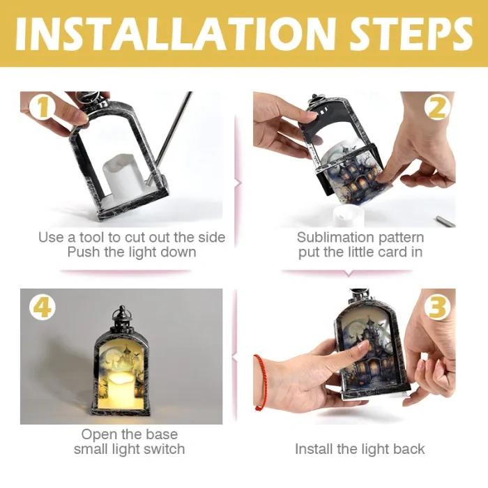 20pcs Sublimation Garden Lamp/Light