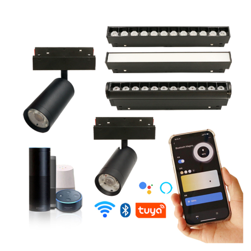 Bluetooth WIFI Remote Control Dimmable LED Magnetic Track Light System