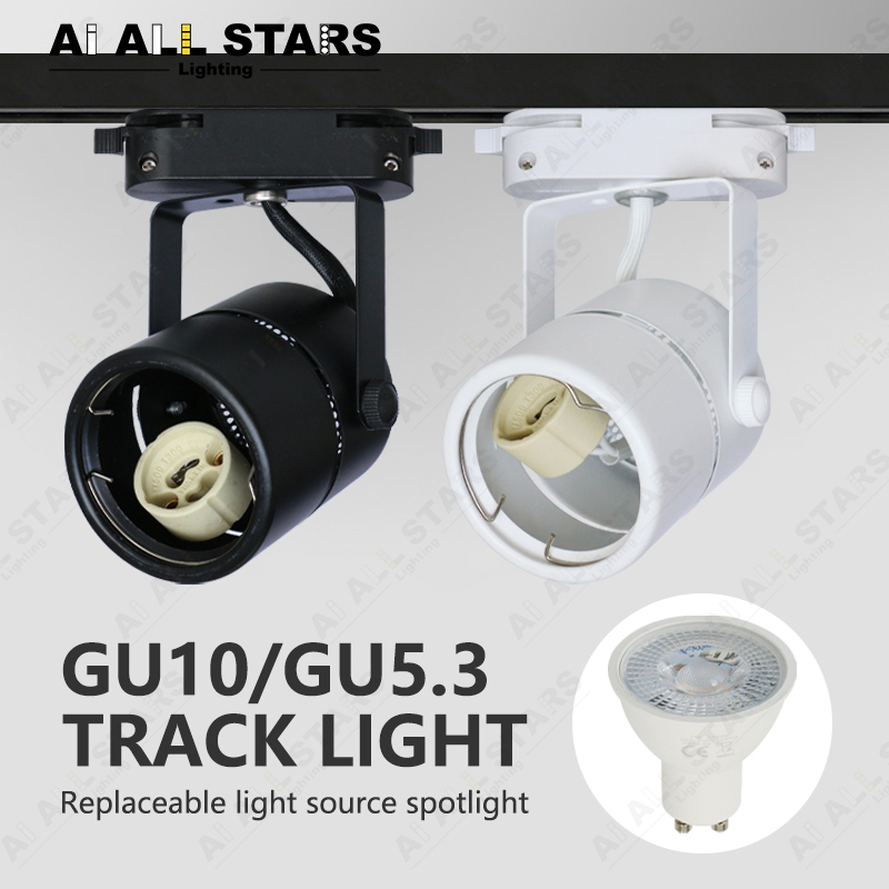 Track Lights GU10 Fitting,LED Track Spot Light Housing