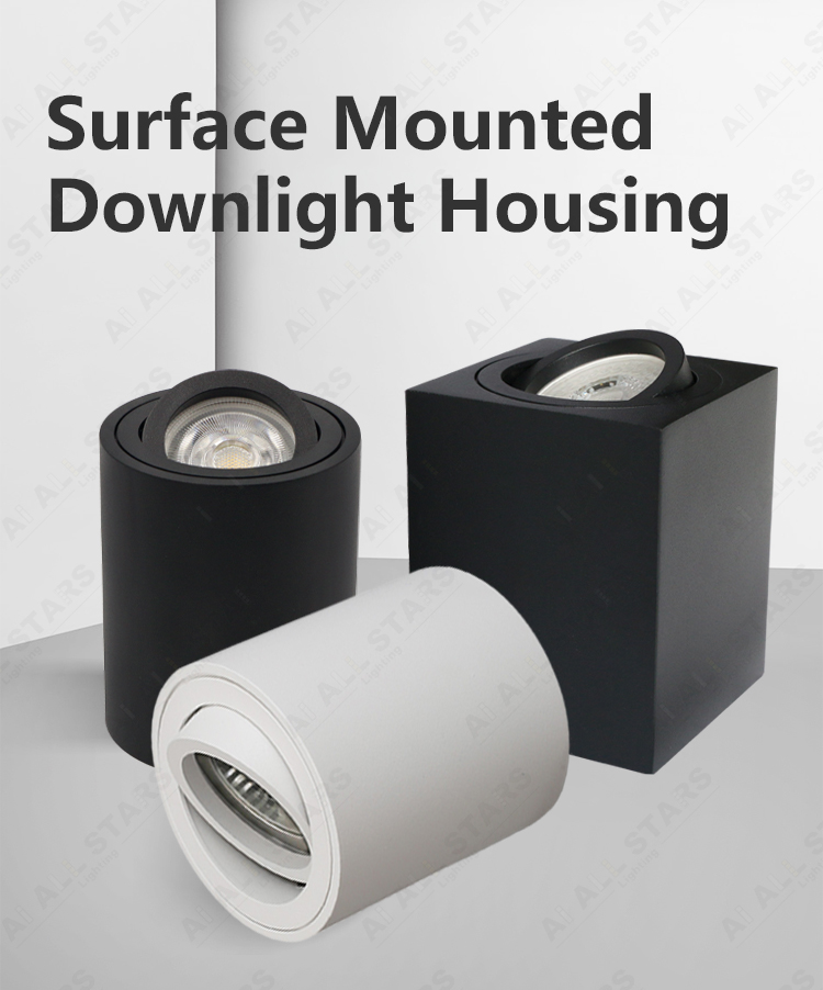 Adjustable Downlight GU10 Fixture,LED Down Light Fixture Housing