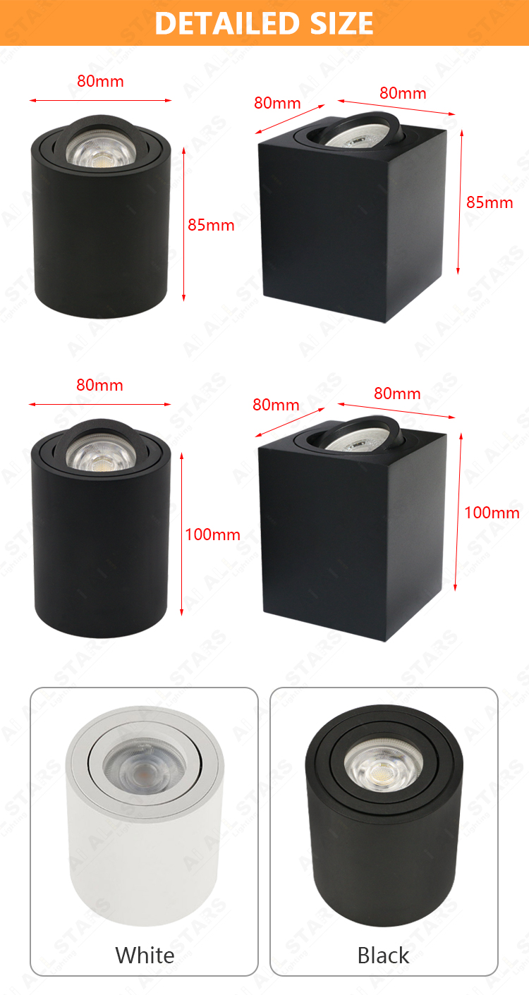 Adjustable Downlight GU10 Fixture,LED Down Light Fixture Housing