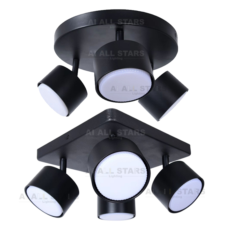 Double Head Surface Mounted Downlight Gx53,LED Down Light Fixture Housing