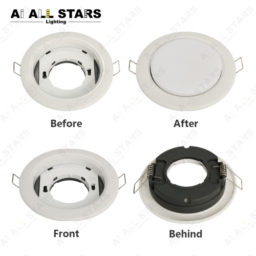Standard Spot Lights GX53,LED Down Light Fixture Housing