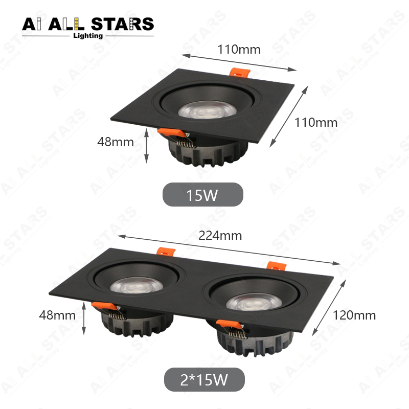 Hot Sales Cob Recessed Ceiling Led Down light 3w 5w 7w 12w 15w Led ...
