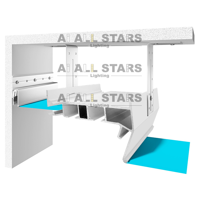 Price Pvc Stretch Ceiling Fabric Film Aluminum Profile LED Extrusion ...