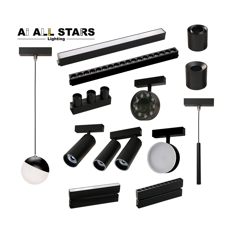 Tuya Wifi APP Control Smart System Ultra Slim Magnet Track Recessed ...