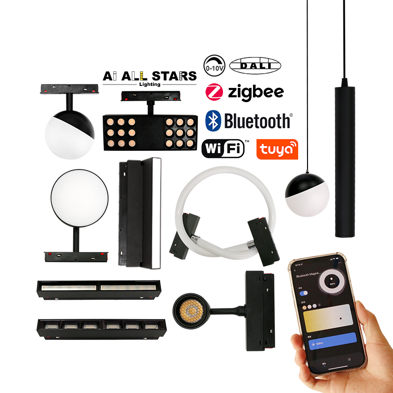 Tuya 0-10V Dali Smart Dimmable Spot Lights Adjusted Wall Wash Magnetic ...