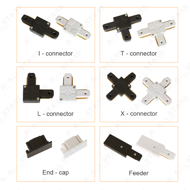 High Quality Modern 1m 1.5m 2m 2 Wires Led Line System Track Light Rail ...