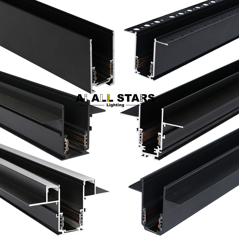 DC48V Linear Spotlight Ceiling Surface Recessed Hanging Magnet Track ...