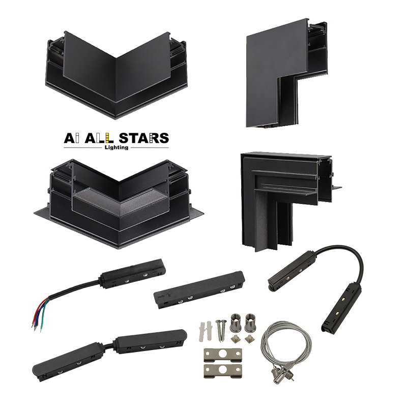 DC48V Linear Spotlight Ceiling Surface Recessed Hanging Magnet Track ...