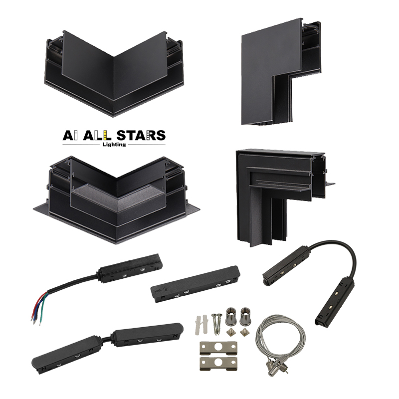 DC48V Linear Spotlight Ceiling Surface Recessed Hanging Magnet Track ...