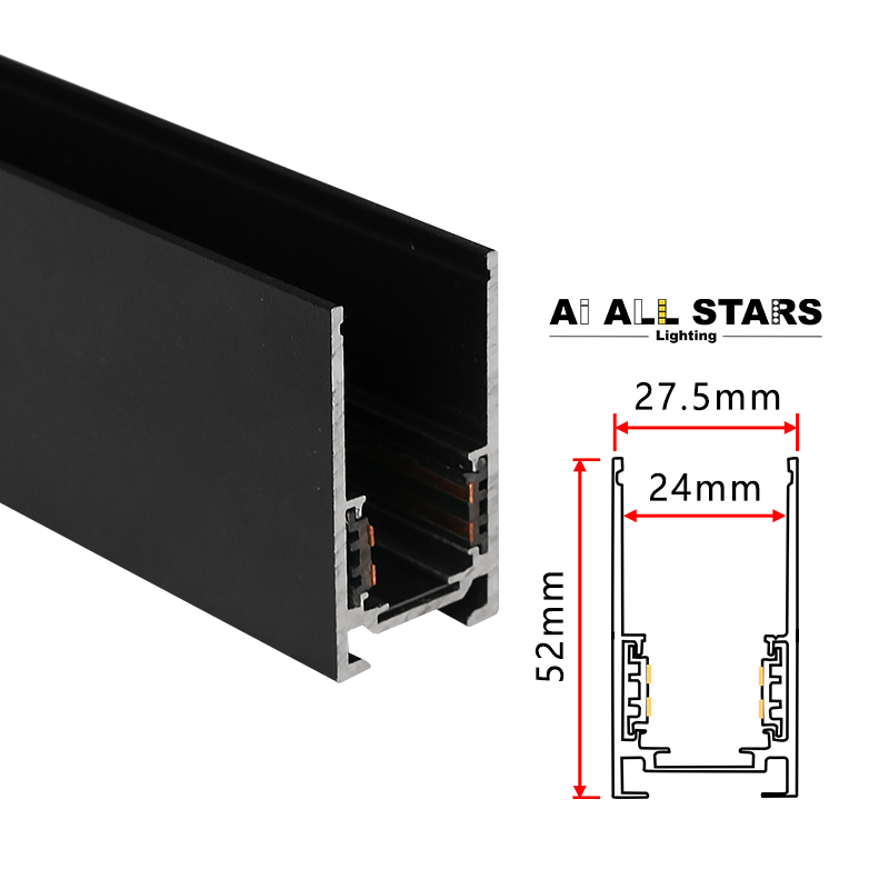 DC48V Linear Spotlight Ceiling Surface Recessed Hanging Magnet Track ...