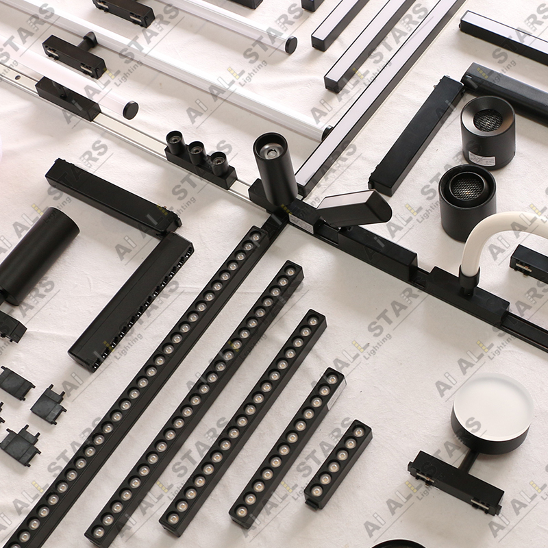 Ultra Thin Linear Tracklights Spot Lamp Smart Dimmable Spotlights 1M 1 ...