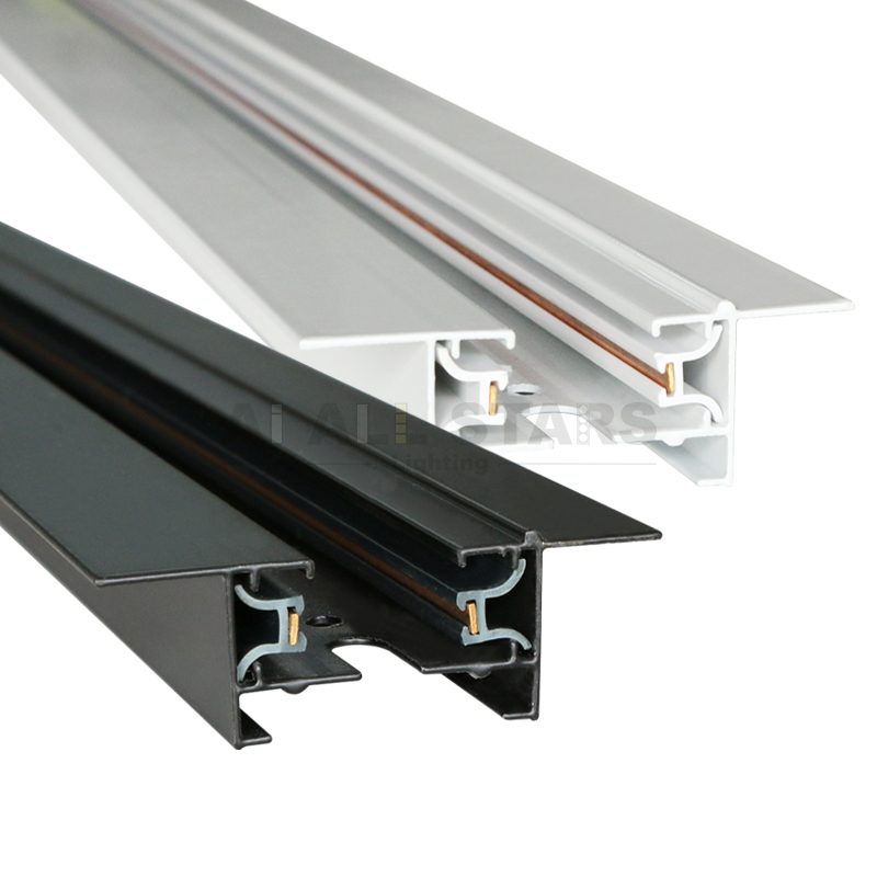 Aluminum Recessed Ceiling Mount 1 Circuits 2 Wires Linear LED Track ...