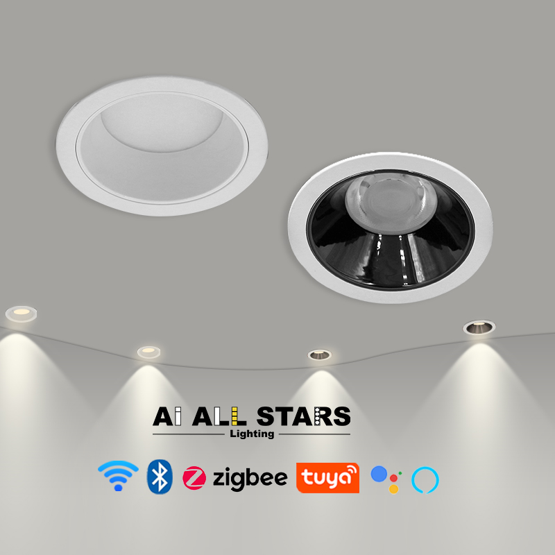 Dimmable Cob Recessed Ceiling Lamp Anti Glare Trimless Spotlight LED ...