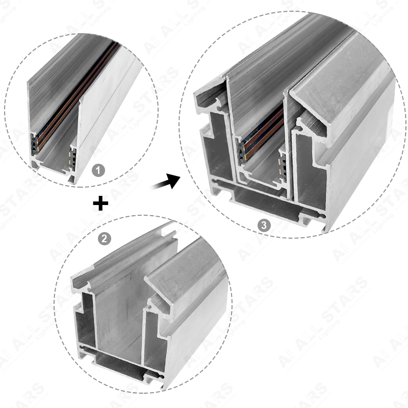 Professional Pvc Ceiling Stretch Ceilings LED Aluminum Profile Magnetic ...