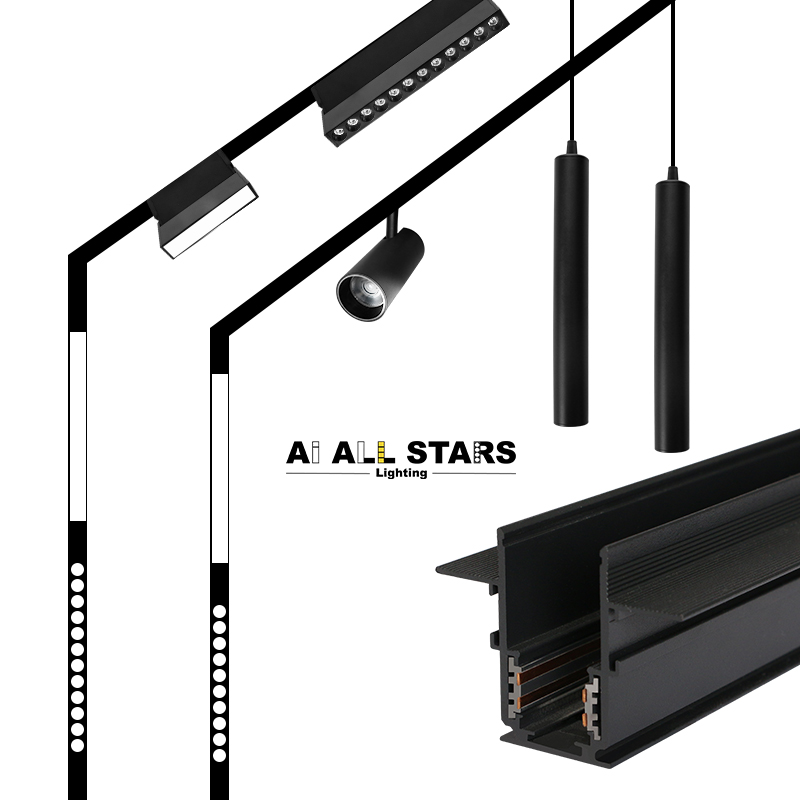 Competitive Price DC48V Magnetic Track Linear Spot Light System Modern ...