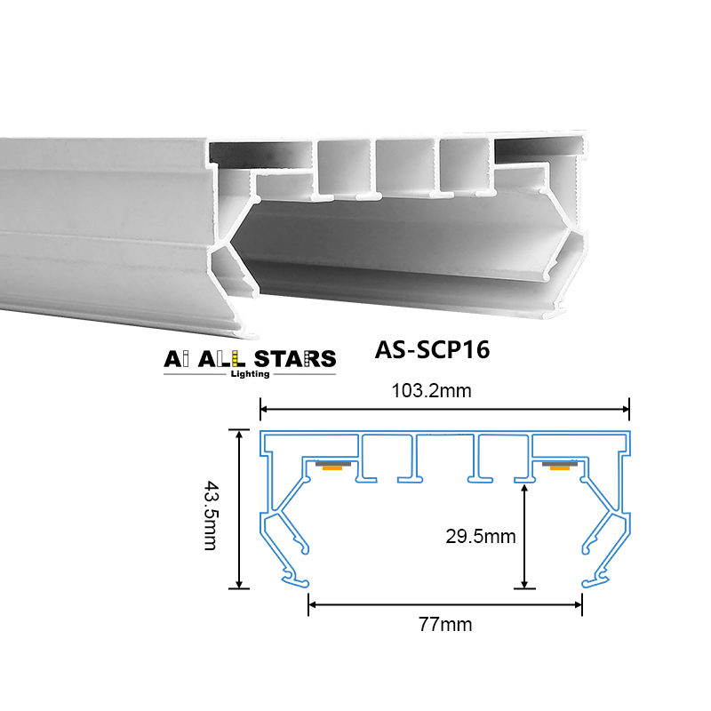 Custom Stretch Tension Fabric Ceiling Aluminium Profile Wall Built-in ...
