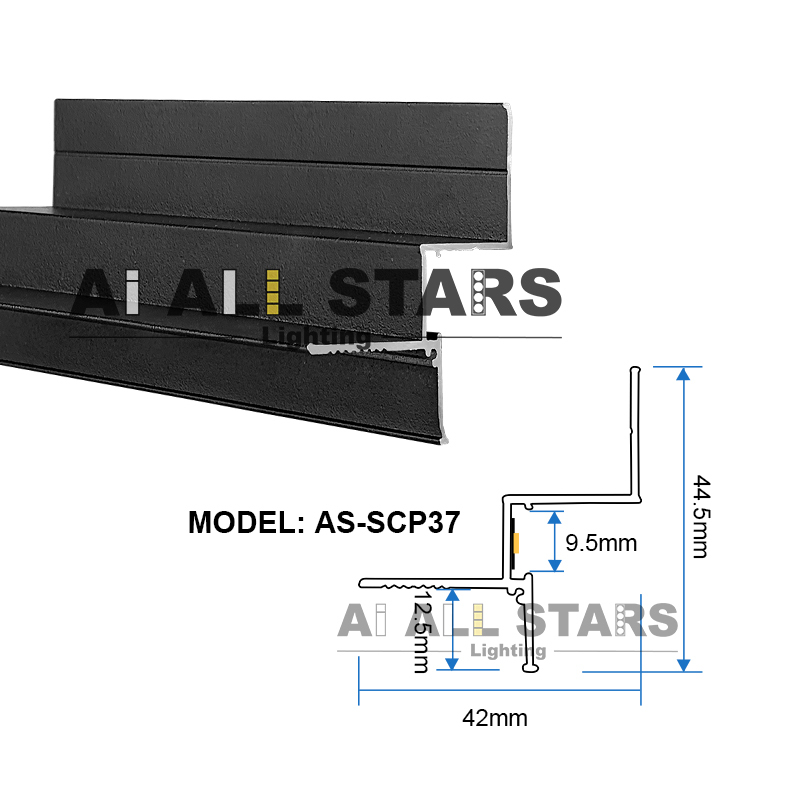 Recessed Mounted Ceiling Lighting Gypsum Hidden Drywall Plaster Led ...