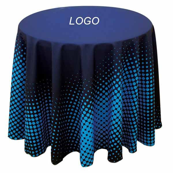 Round FULL BLEED Table Cover W/ 27" Overhang,Table Covers & Throws