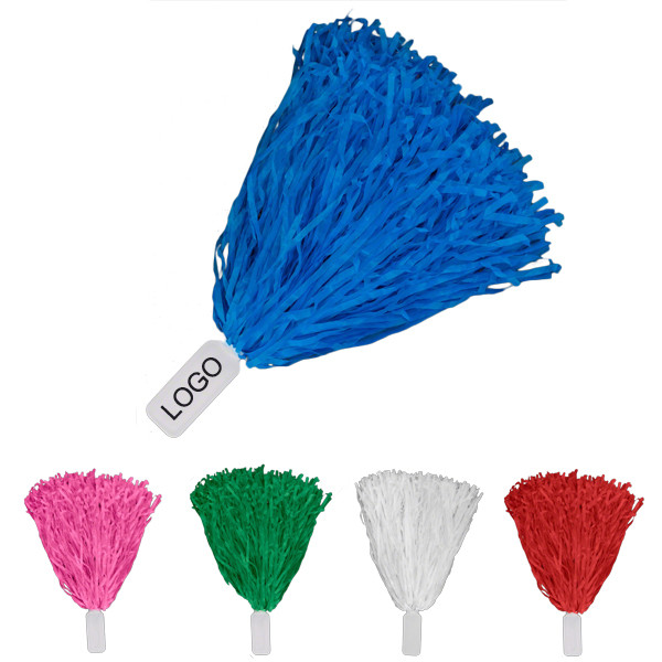 Pom-Poms W/ Plastic Handle,Cheer & Noisemakers