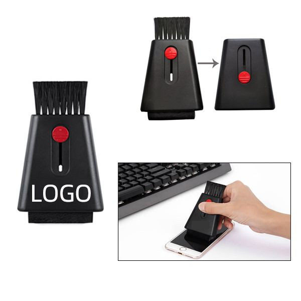 Retractable Double-Head Screen Brush,Desk Accessories