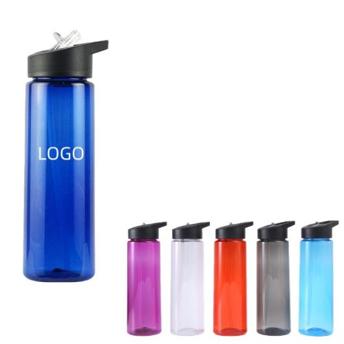 25 oz Plastic Water Bottle W/ Flip Lid