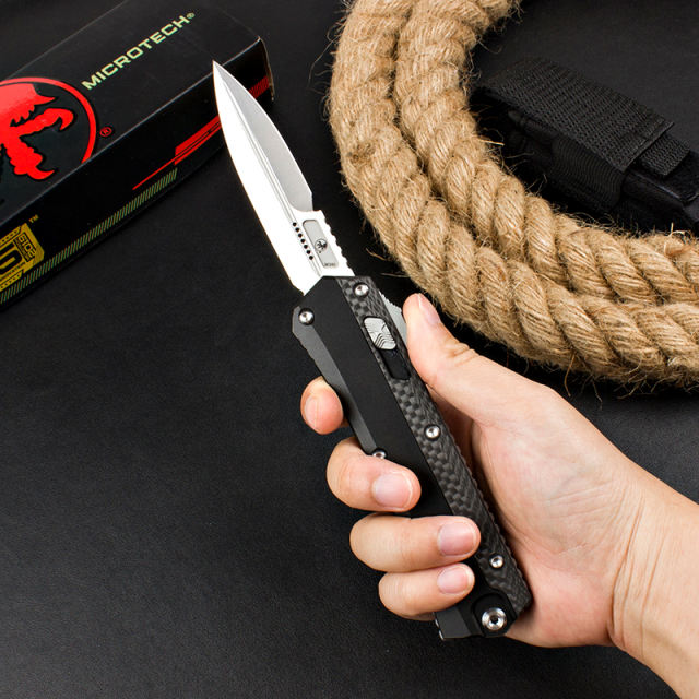 2023 Microtech carbon fiber GLYKON Automatic knife