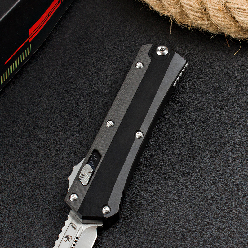 2023 Microtech carbon fiber GLYKON Automatic knife