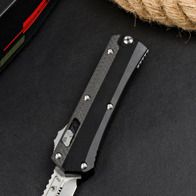 2023 Microtech carbon fiber GLYKON Automatic knife