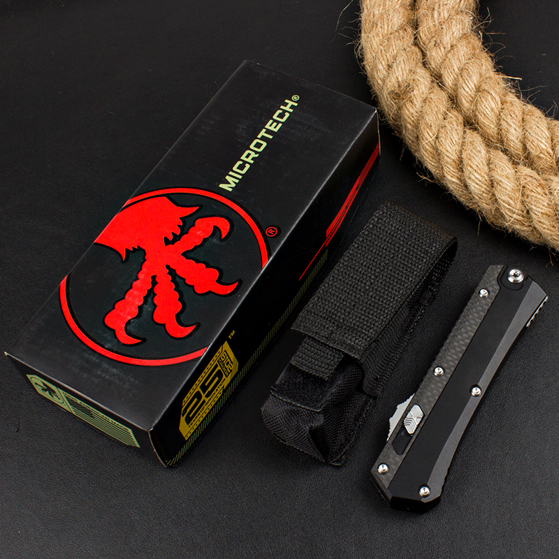 2023 Microtech carbon fiber GLYKON Automatic knife