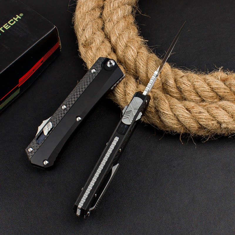 2023 Microtech carbon fiber GLYKON Automatic knife