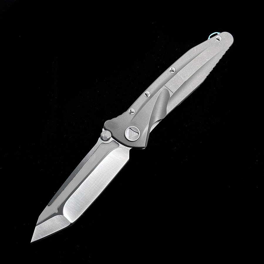 MT Delta Titanium Handle D2 Blade Ceramic Bearings Pocket Survival EDC ...