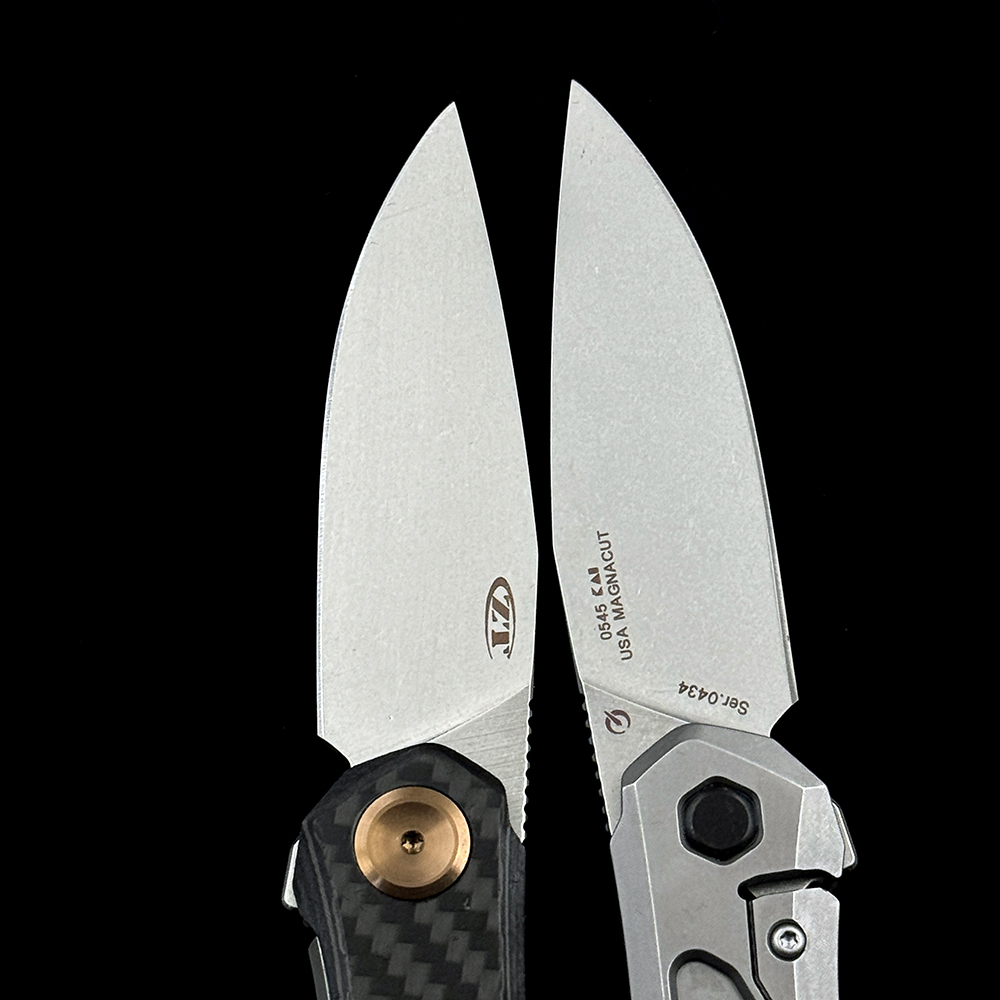 ZT 0545 Flipper Knife CPM MagnaCut Blade, Carbon Fiber Handle Outdoor ...